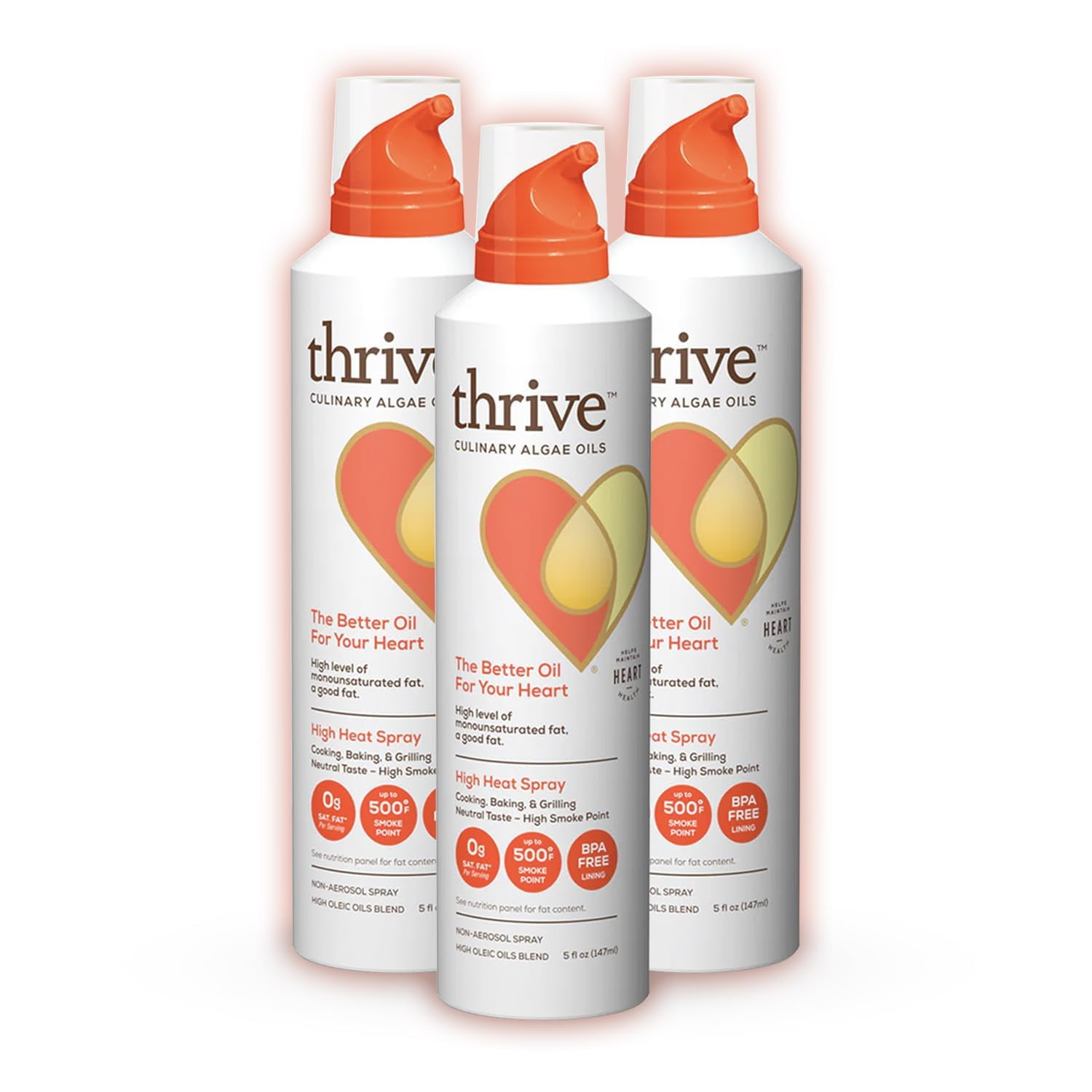 Thrive Cooking Spray – Culinary Algae Oils 5 fl oz, 3 Pack - Walmart.com
