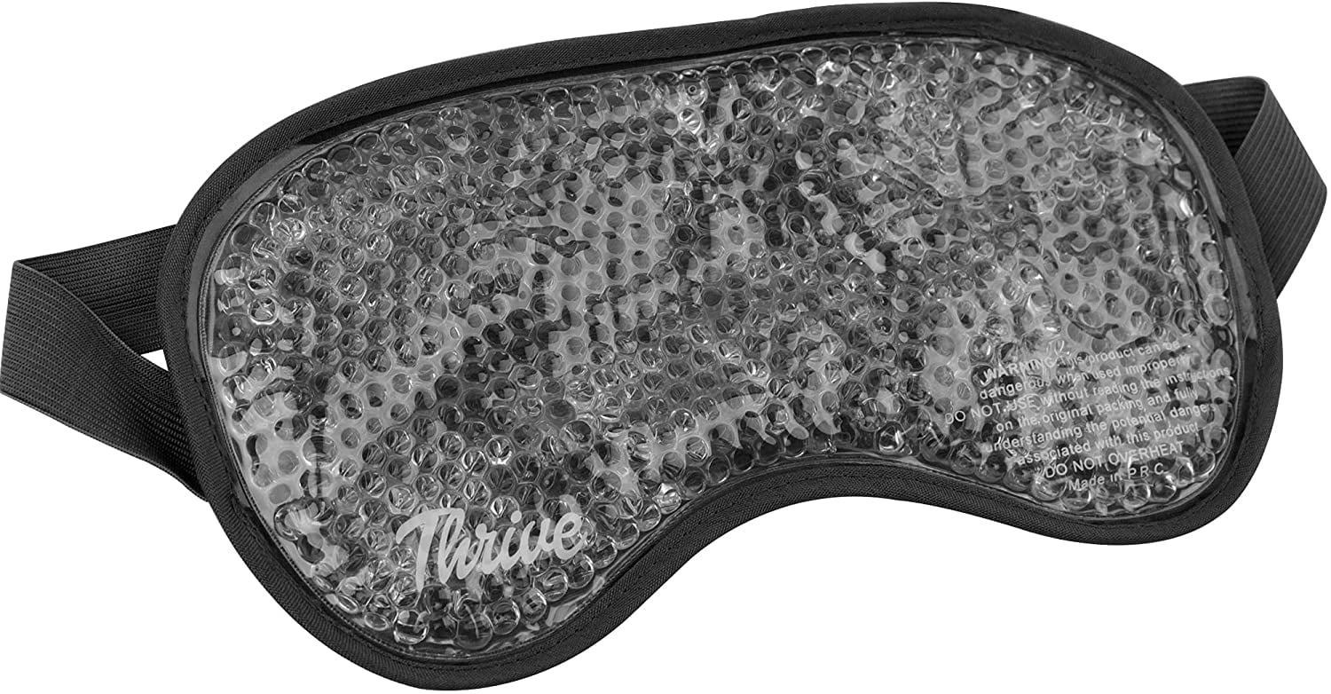 Thrive | Hot & Cold Eye Mask | With Gel Beads for Cooling & Pain Relief ...