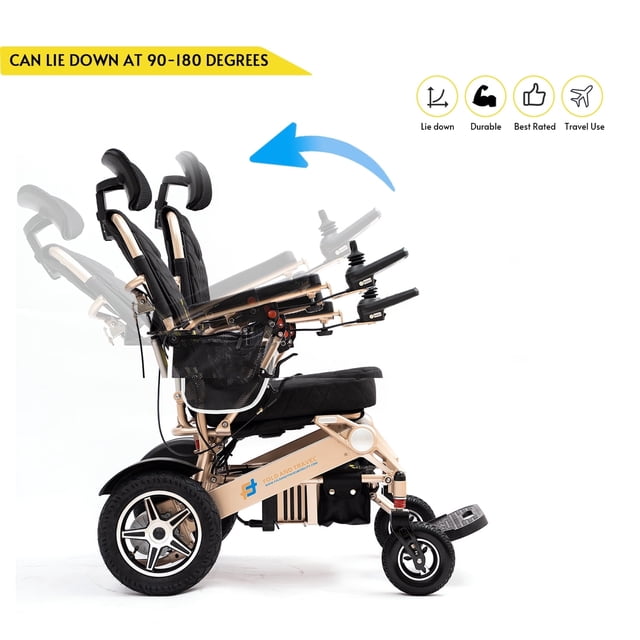 Thrive Mobility Reclining Electric Wheelchair Foldable Lightweight ...