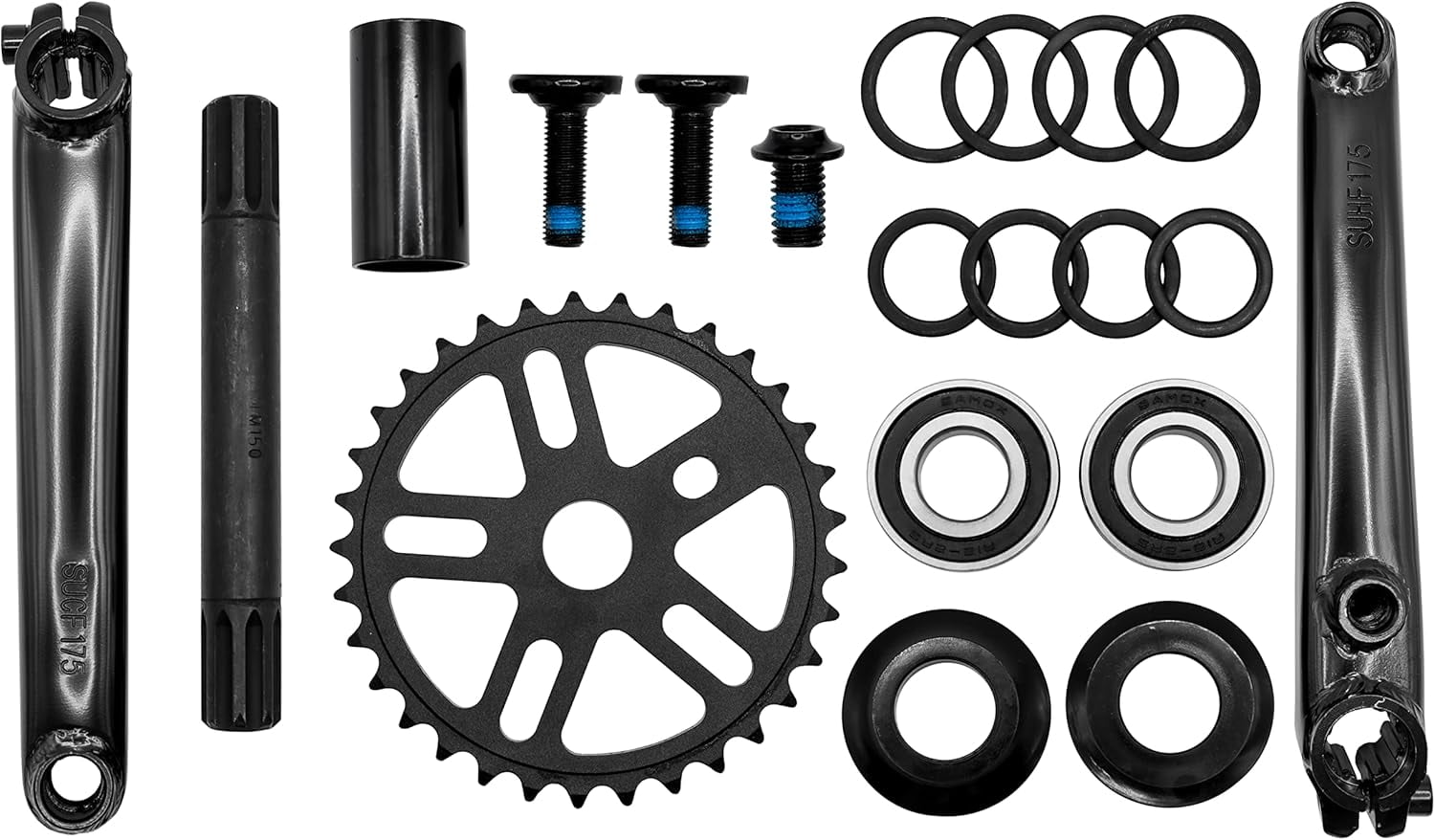 Throne Cycles Cranks for The Goon 29" BMX 3pc Crank and TRKLRD Single ...