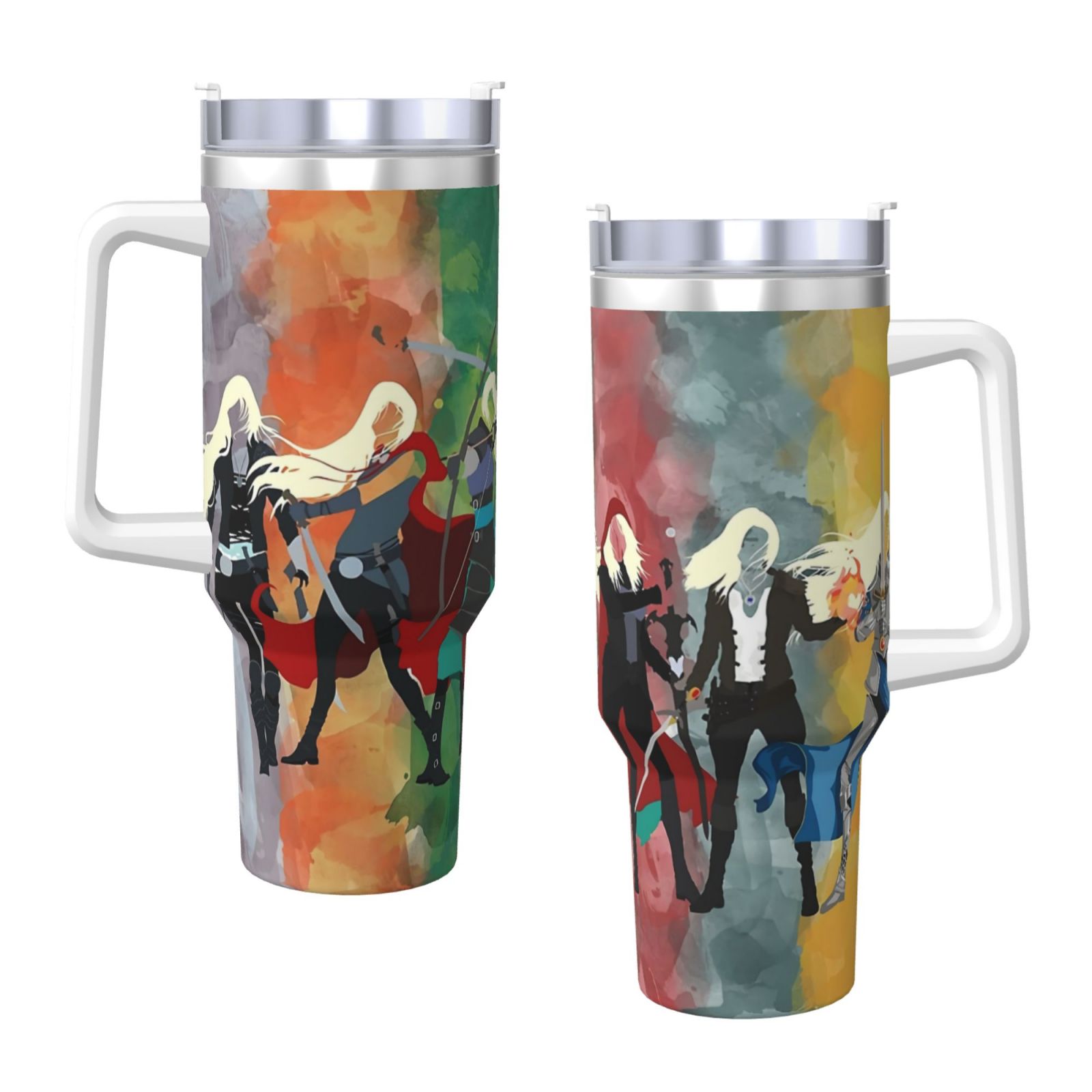Throne Of Glass Series Watercolor 40 Oz Tumbler With Handle And Straw ...