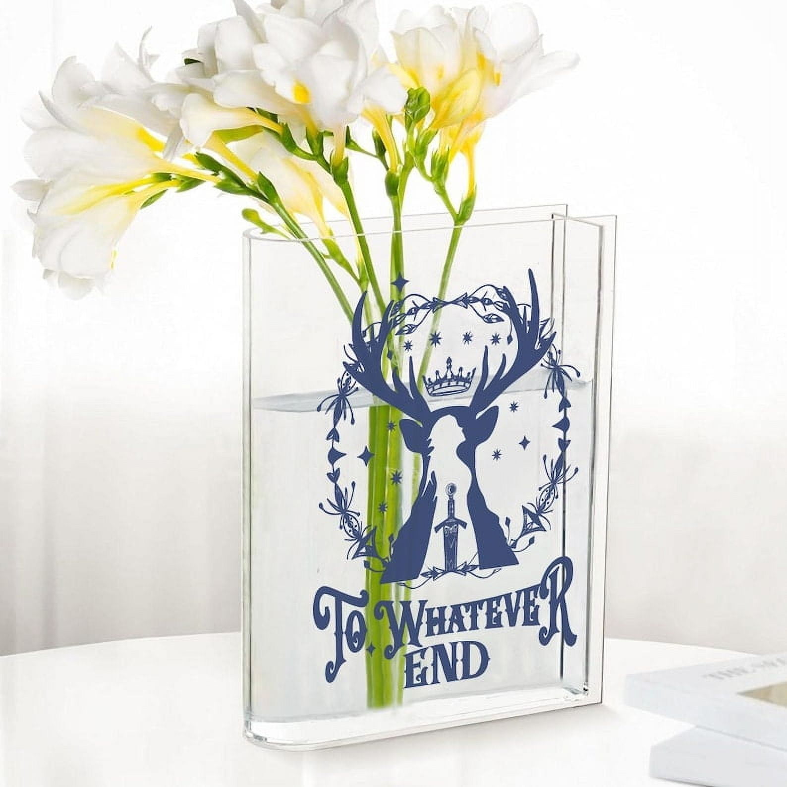 Throne of Glass Vase, To Whatever End, Aelin Fireheart Book Vase ...