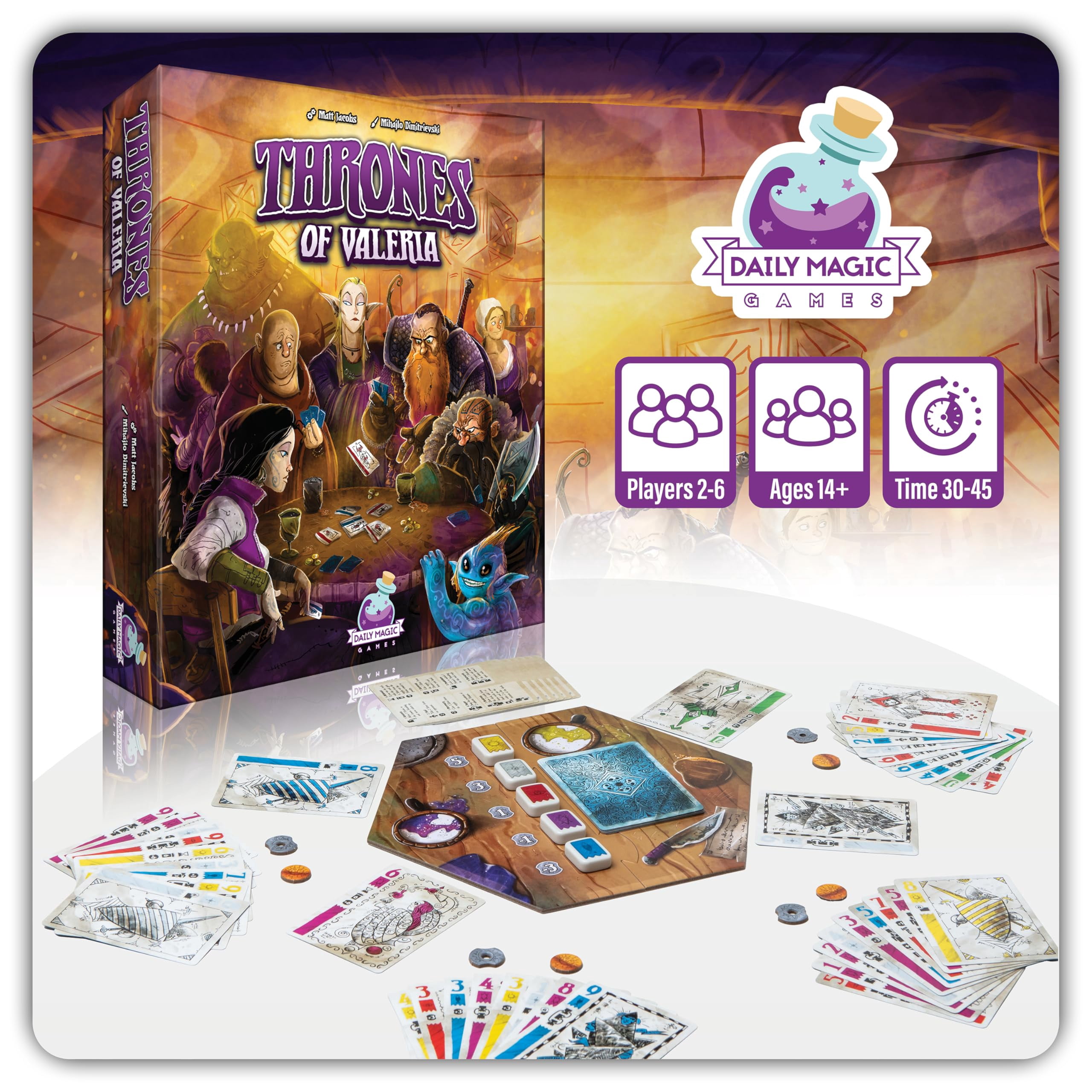 Thrones of Valeria Trick TSF6 Taking Card Game - Fast and Fun Strategy ...