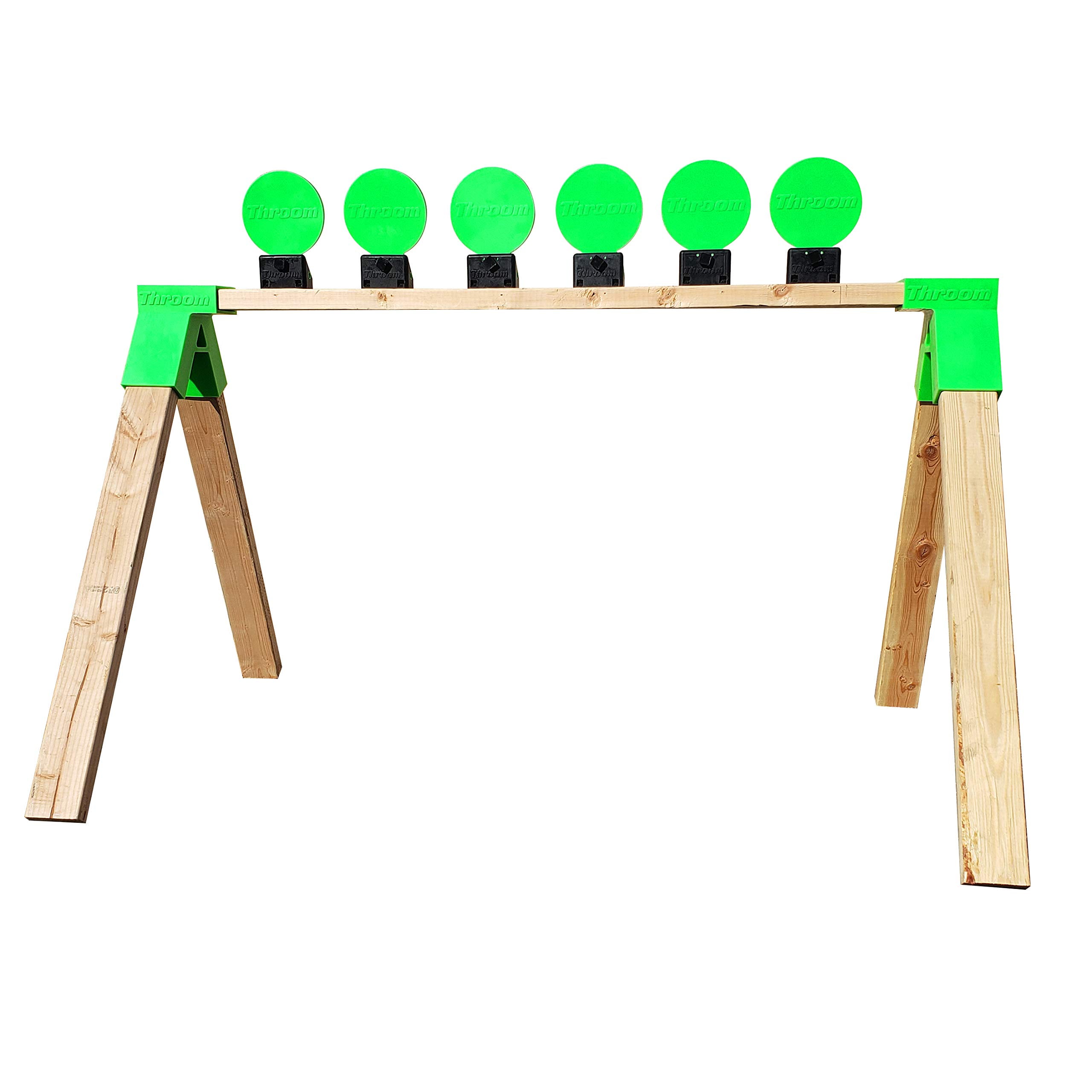 Throom Targets Knockdown Plate Rack 8in Round Target Kit, Green ...