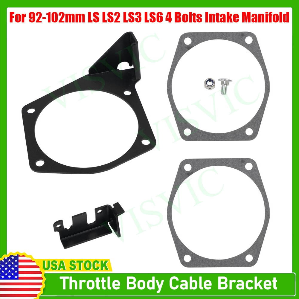 Throttle Body Cable Bracket fit 92-102mm LS LS2 LS3 LS6 4 Bolts Intake ...
