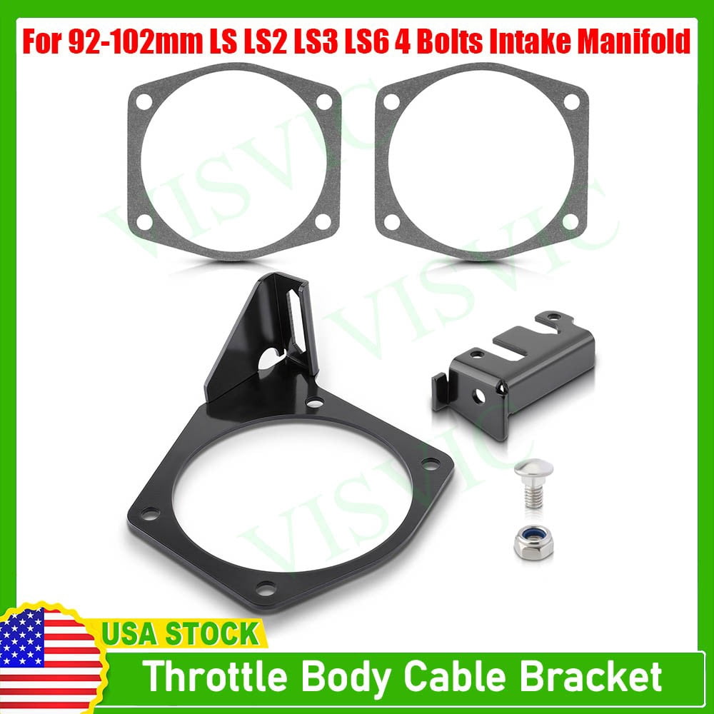 Throttle Body Cable Bracket fit 92-102mm LS LS2 LS3 LS6 4 Bolts Intake ...