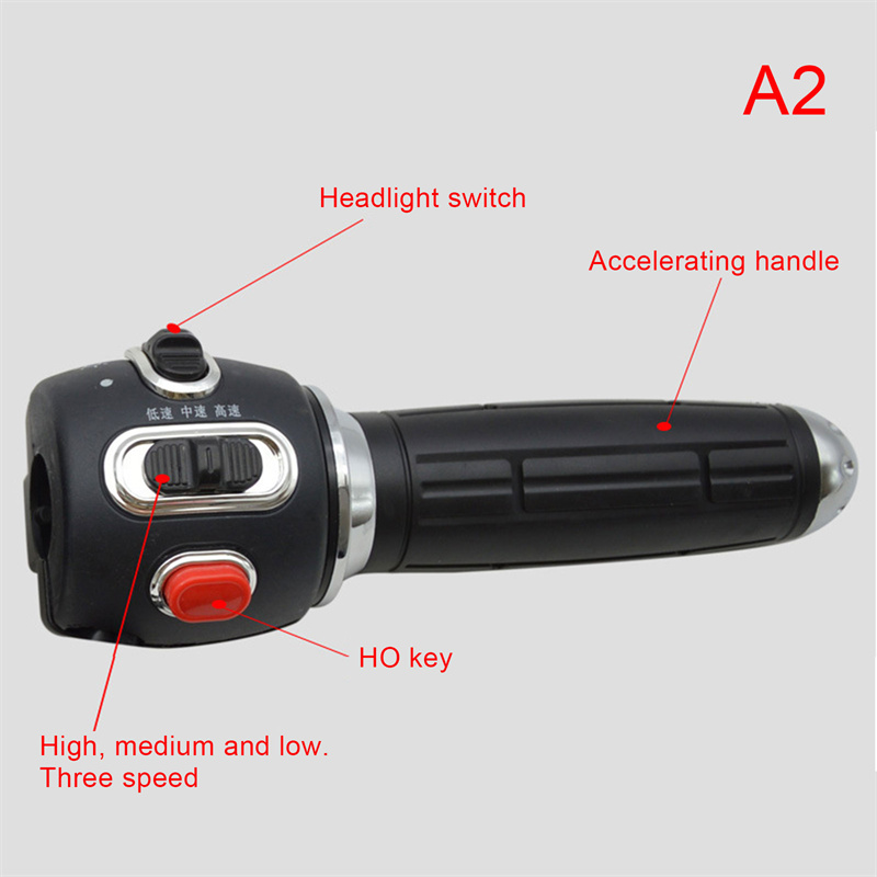 Throttle Handle Speed Shift Regulator Control Grip Horn High Beams Low ...