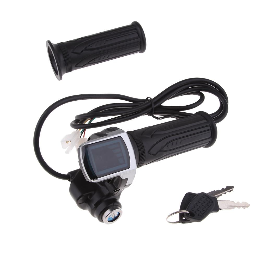 Throttle Handlebar with LED Digital Display for Motorcycles, Tricycles ...