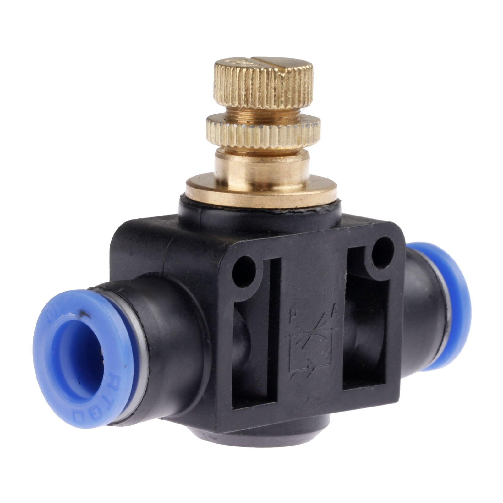 Throttle Valve Pneumatic Connectors SA 4-12mm Air Flow Speed Control ...