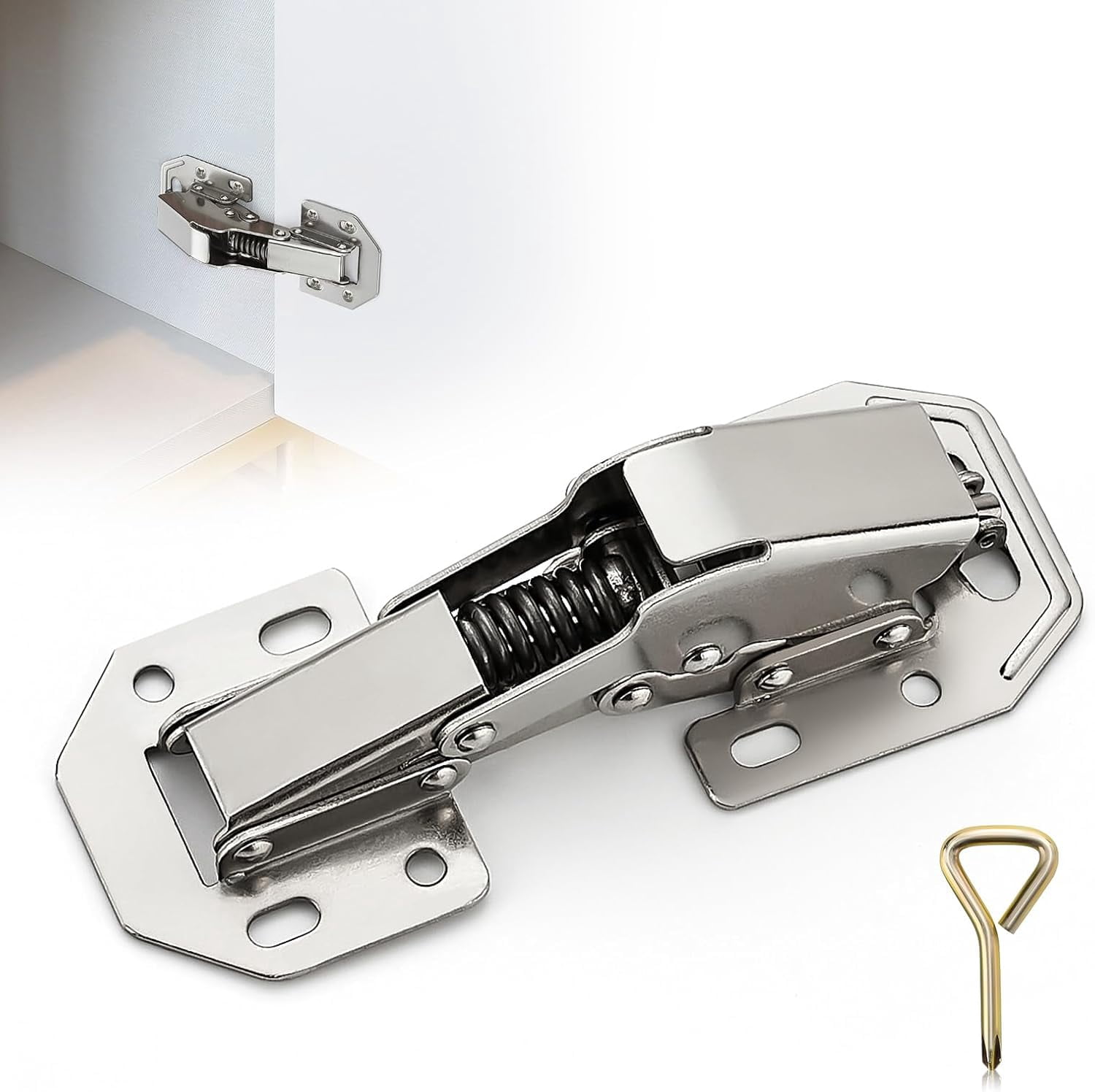 ThrottleT-10 Pack Soft Close Hidden Hinges Surface Mount Kitchen ...