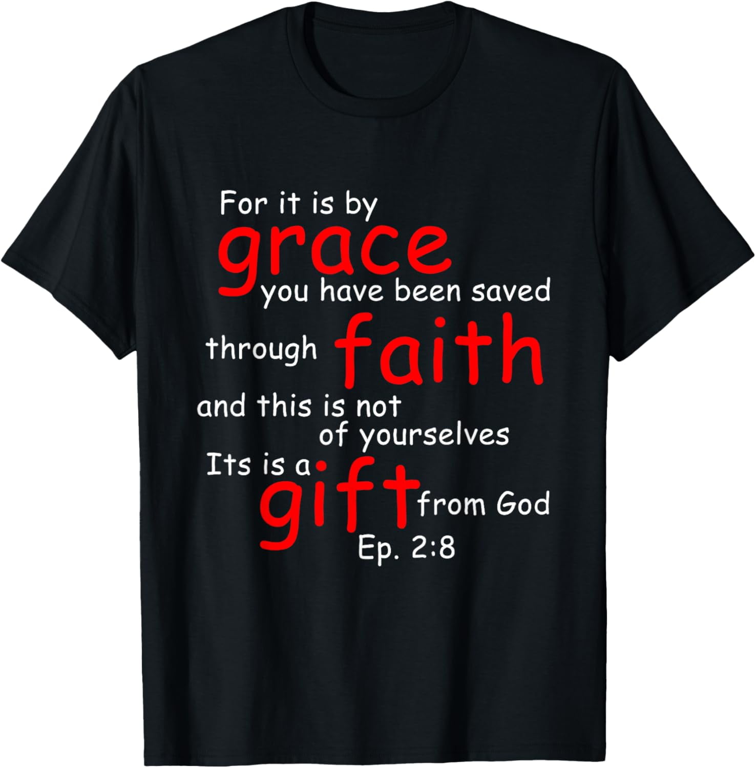 Through Faith In Jesus Christ Lord Bible Believer God T-Shirt - Walmart.com