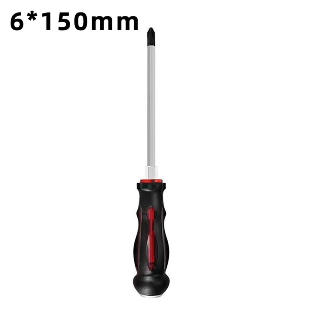 Through-Hole Screwdriver with Magnetic Tapping Cross and Flat Head ...