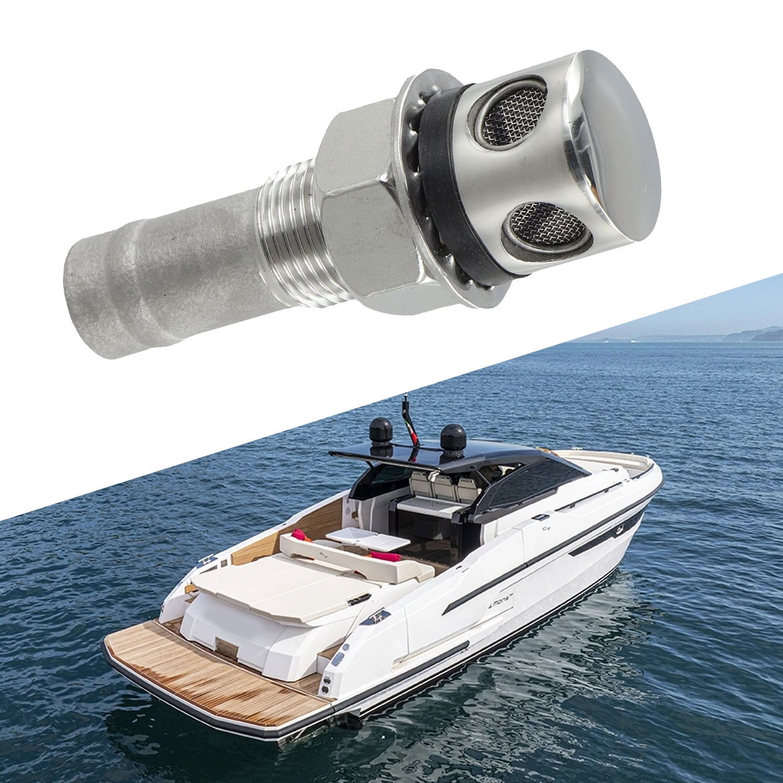Through Hull Fuel Tank Vent Stainless Steel Flush Mount Gas-Fuel Tank ...