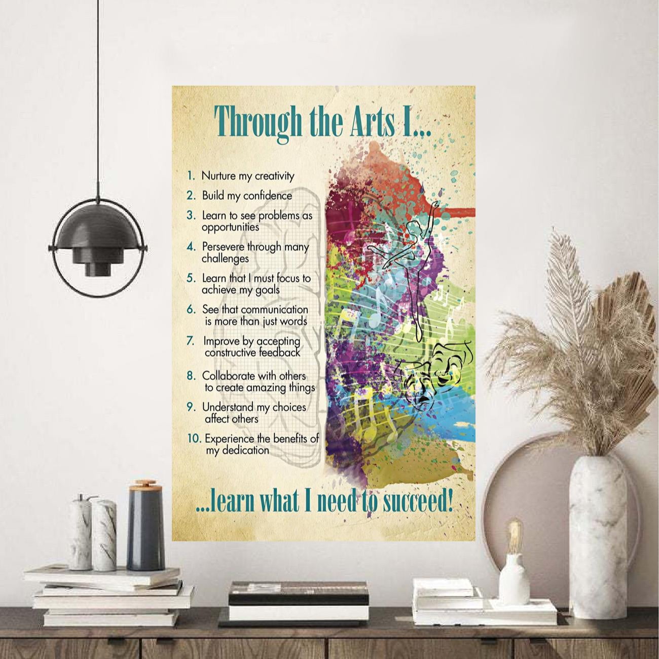 Through The Arts I Learn What I Need To Succeed Poster 11 x 17 Inch ...