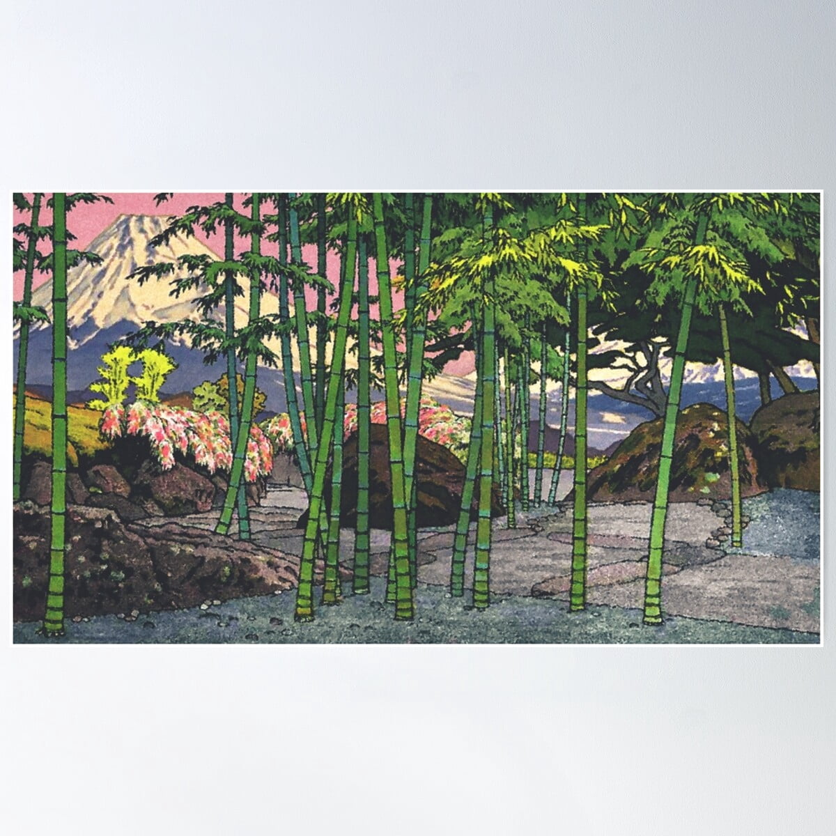 Through The Nishigi Forest - Nature Landscape Poster Wall Art, Modern ...