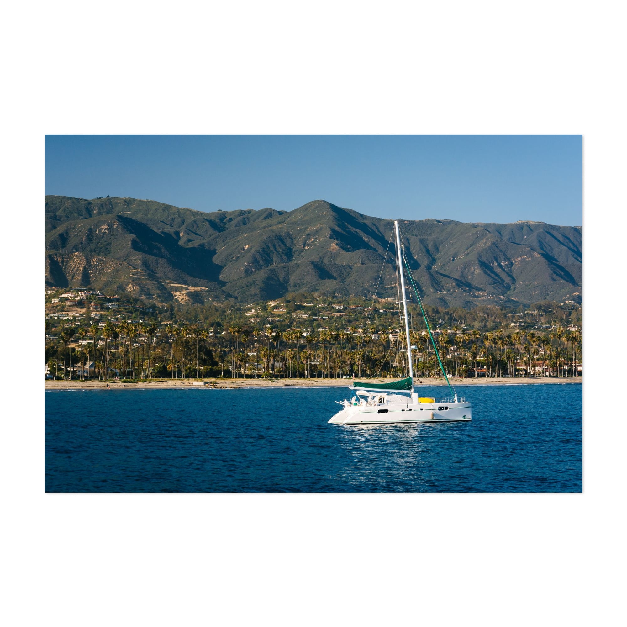 Throughway - Santa Barbara California Photography Boat Coastal Ocean Landscape Mountain Palm ...