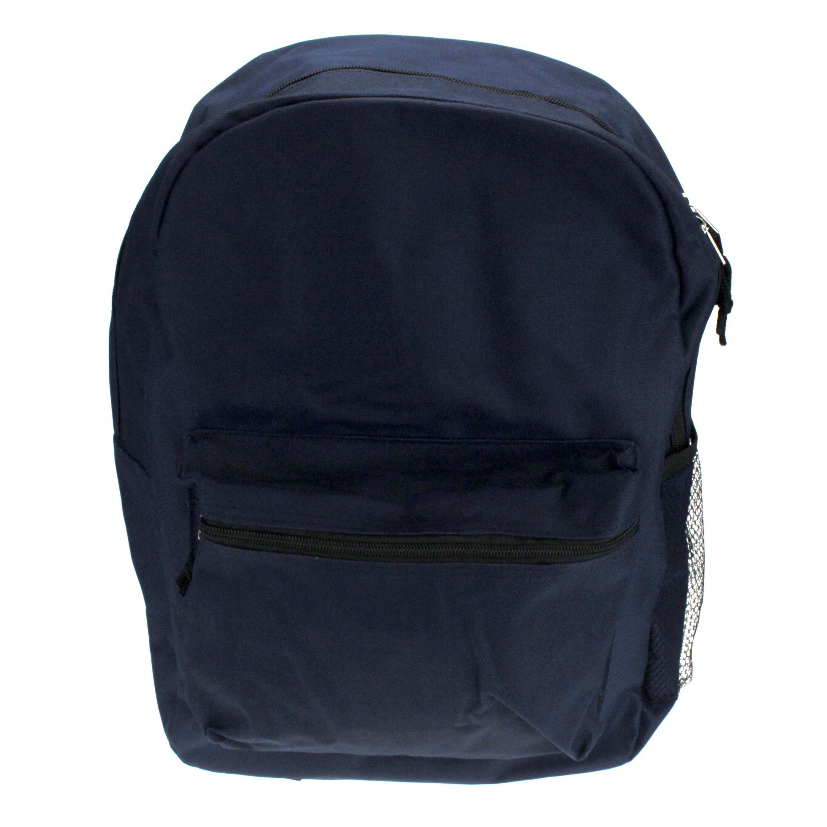 Throw Back Retro Minimal 600D Polyester Old School Backpack Navy Blue ...