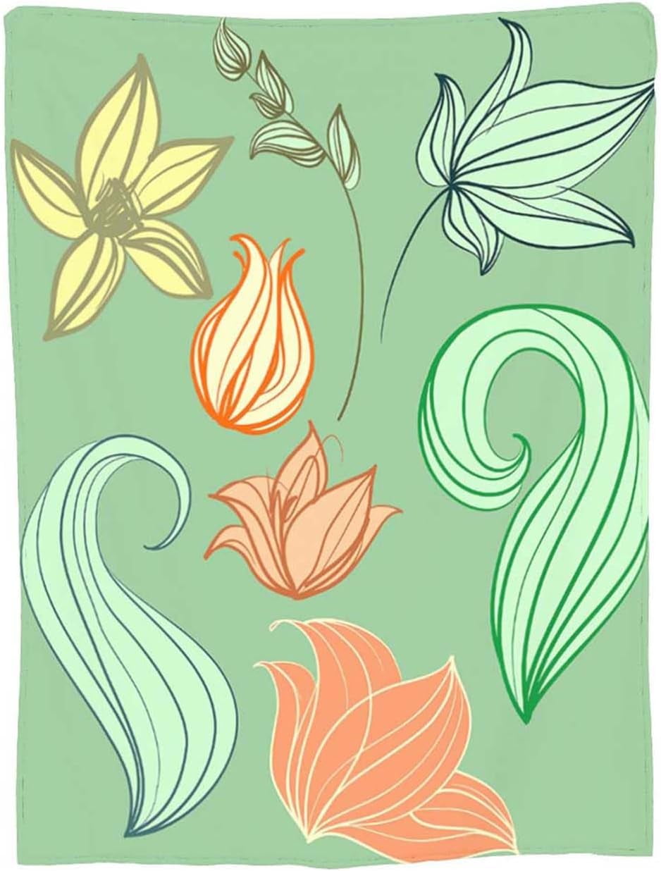 Throw Blanket 40x50 Inch,Unicorn Rainbow Cute Flannel Soft Cozy Fluffy ...