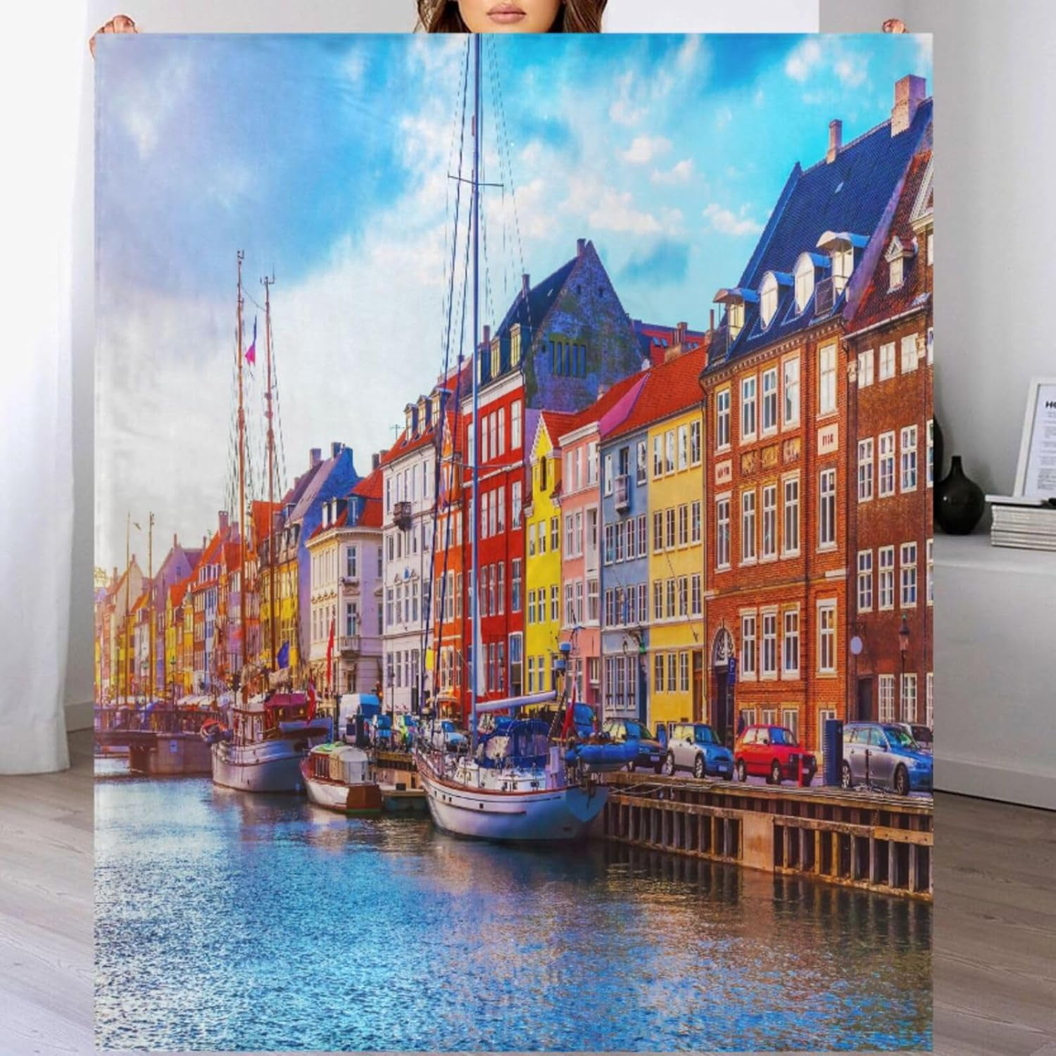 Throw Blanket for Couch 50x60 Inches Sunset View Nyhavn Soft Cozy ...