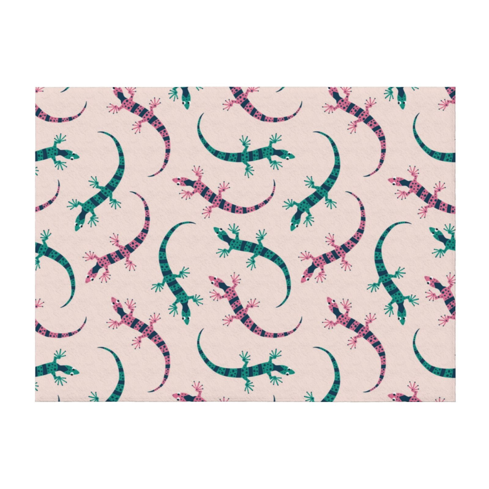 Throw Blanket for Couch - Bohemian Cute Lizard Gecko_A Super Soft ...