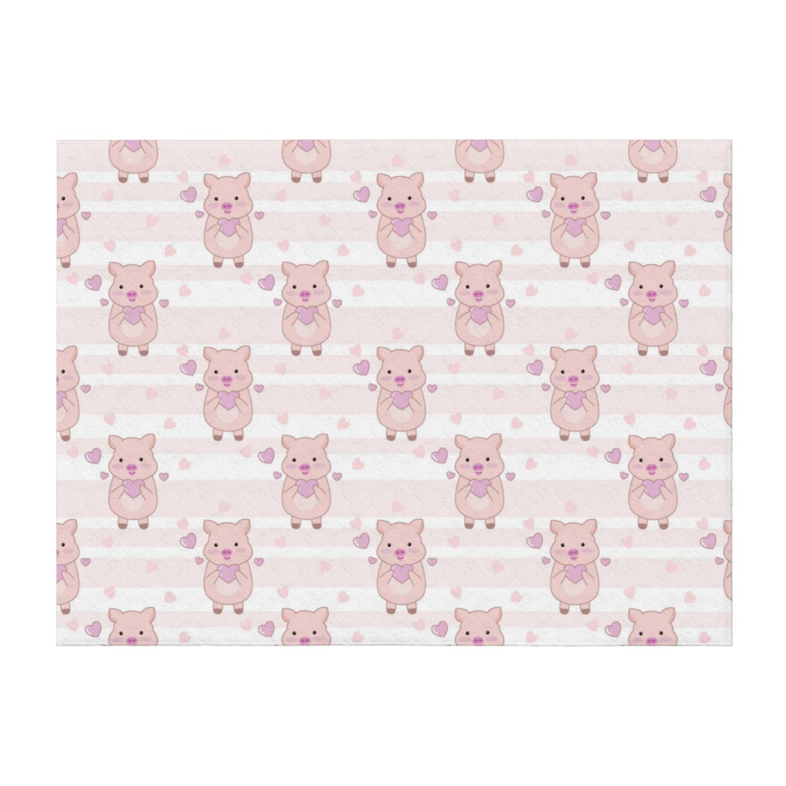 Throw Blanket for Couch - Cartoon Love Cute Pig Super Soft Lightweight ...