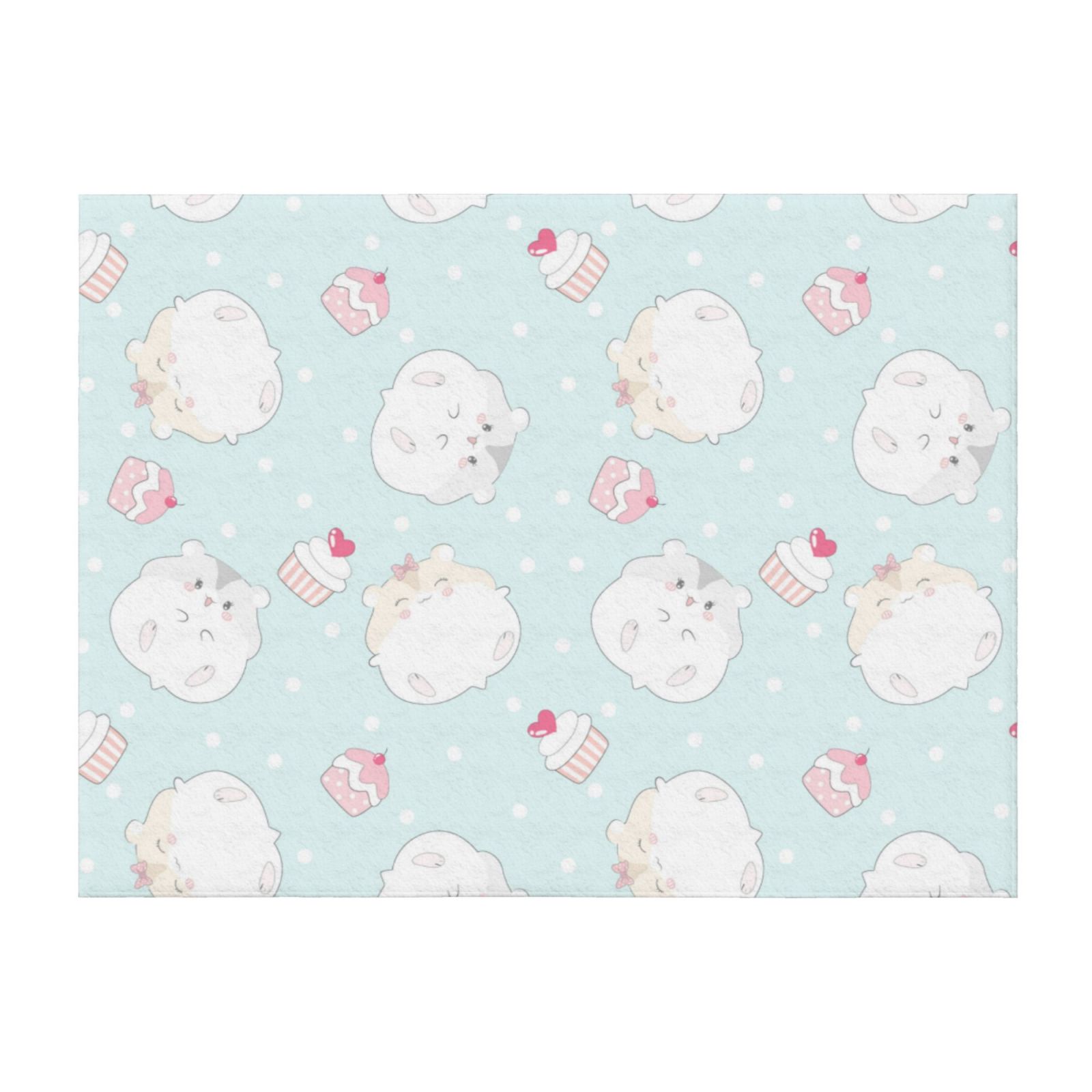 Throw Blanket for Couch - Cute Cartoon Hamster Cake Super Soft ...