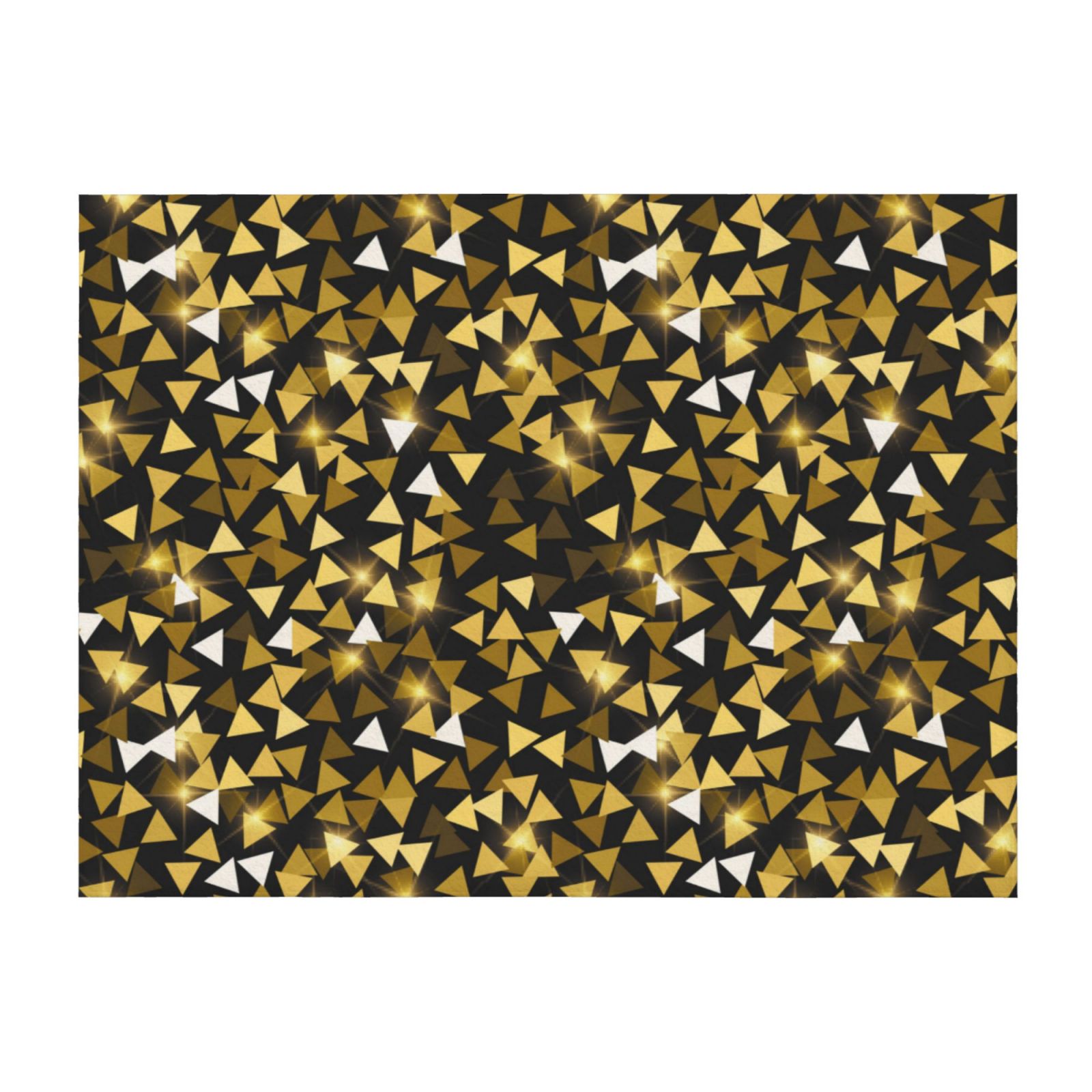 Throw Blanket for Couch - Gold Glitter lightning B Super Soft ...
