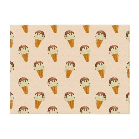 Throw Blanket for Couch - Ice Cream No.9010 Super Soft Fuzzy Comfy Warm ...