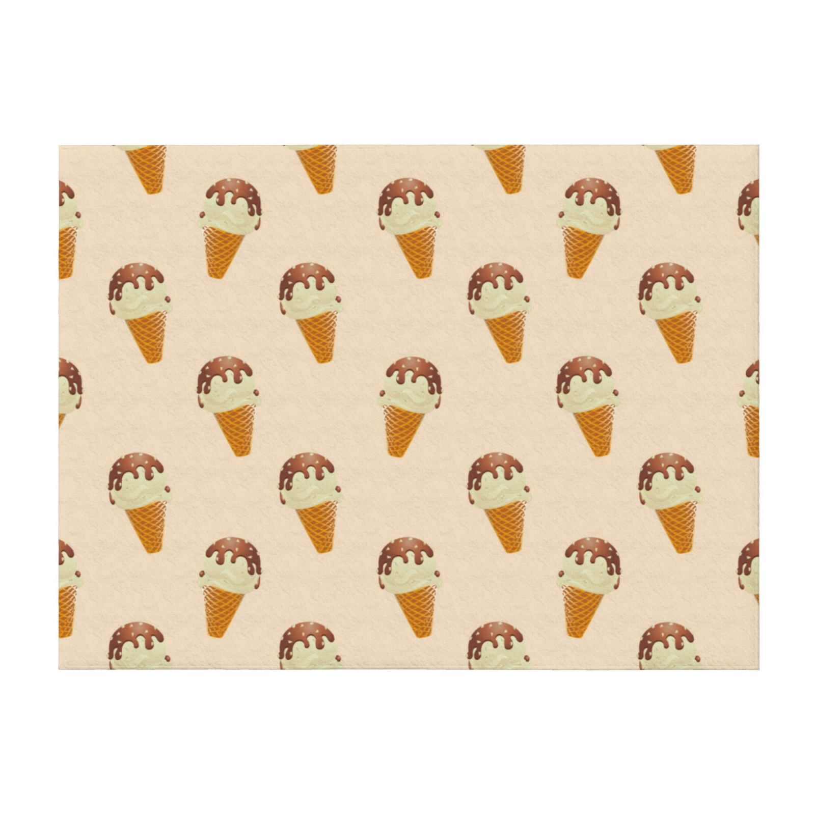 Throw Blanket for Couch - Ice Cream No.9010 Super Soft Lightweight Cozy ...