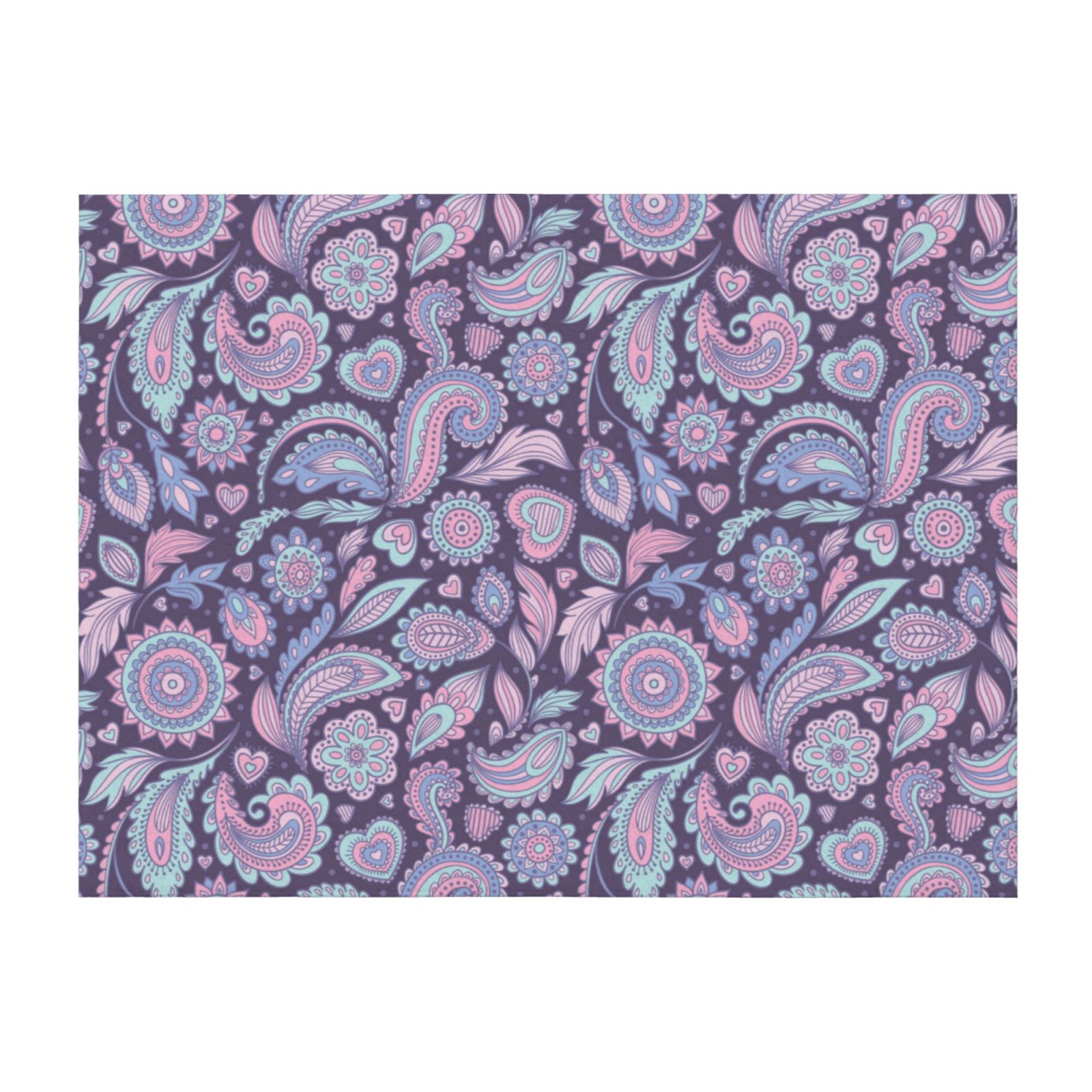 Throw Blanket for Couch, Paisley Print pink Super Soft Fuzzy Comfy Warm ...