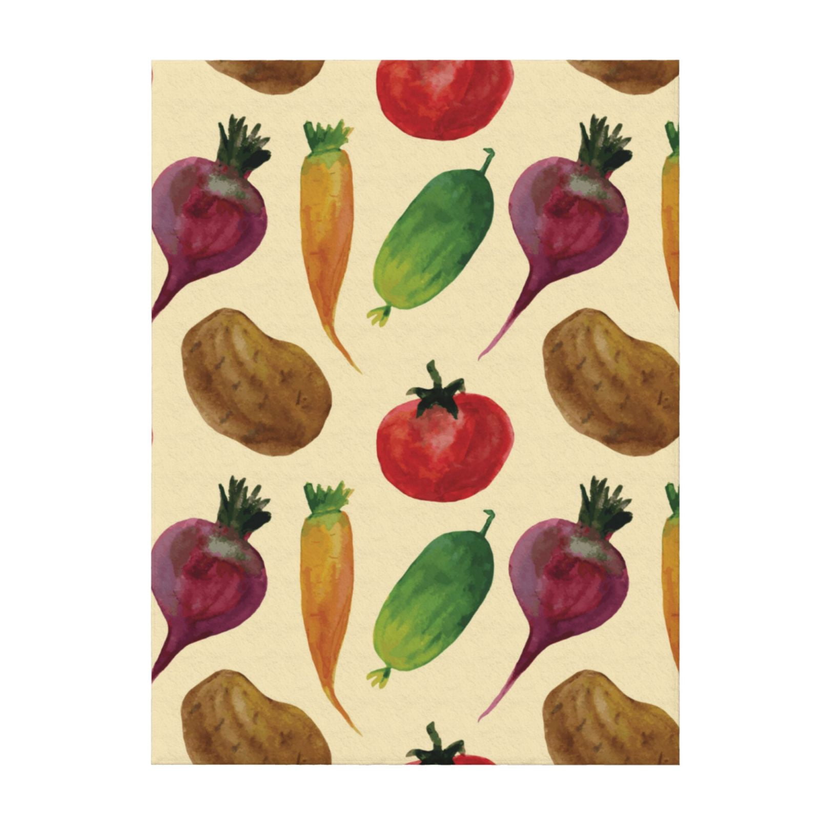Throw Blanket for Couch Sofa Bed Carrot onion potato Soft Cozy Plush ...