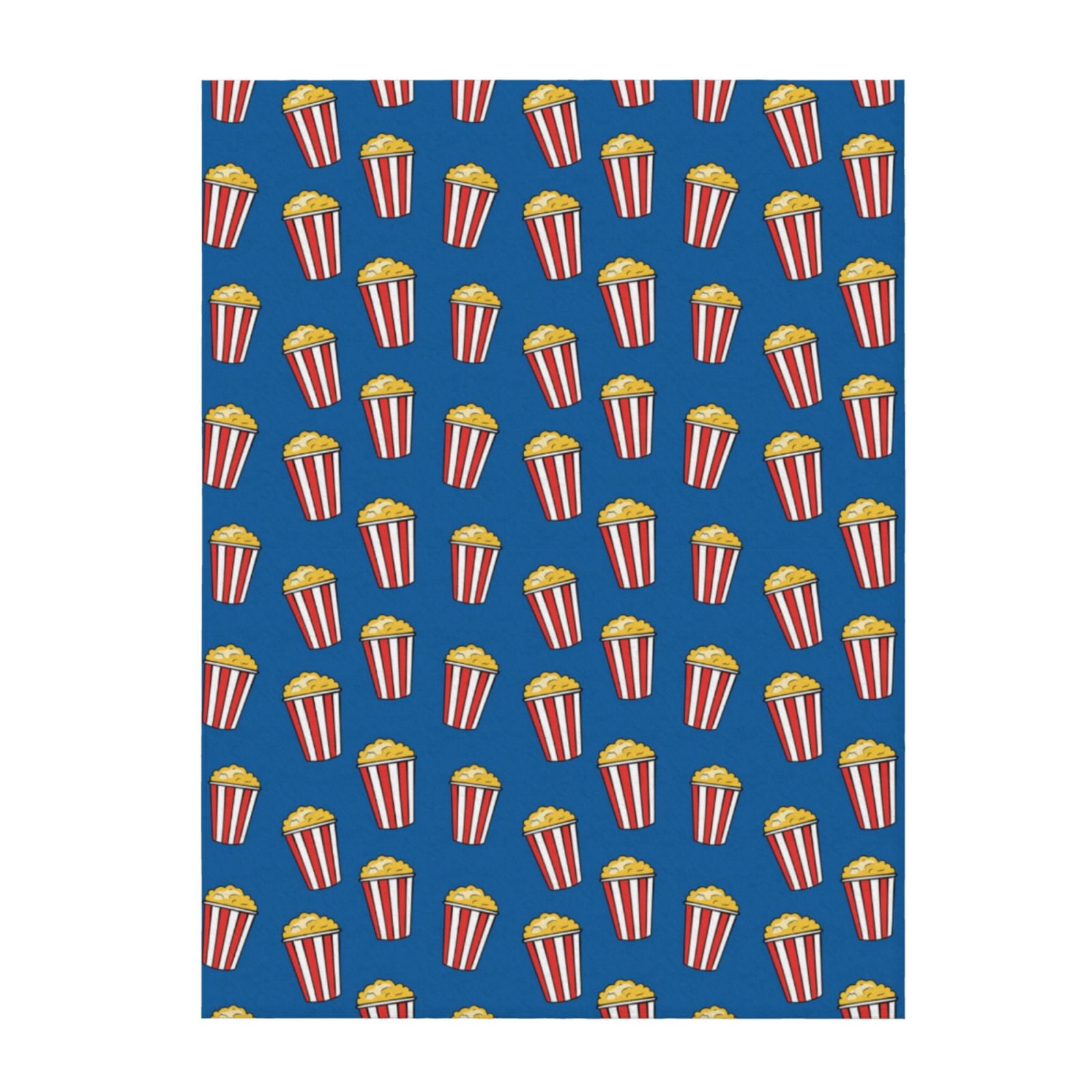 Throw Blanket for Couch Sofa and Bed, Cute Popcorn Blue Super Soft ...