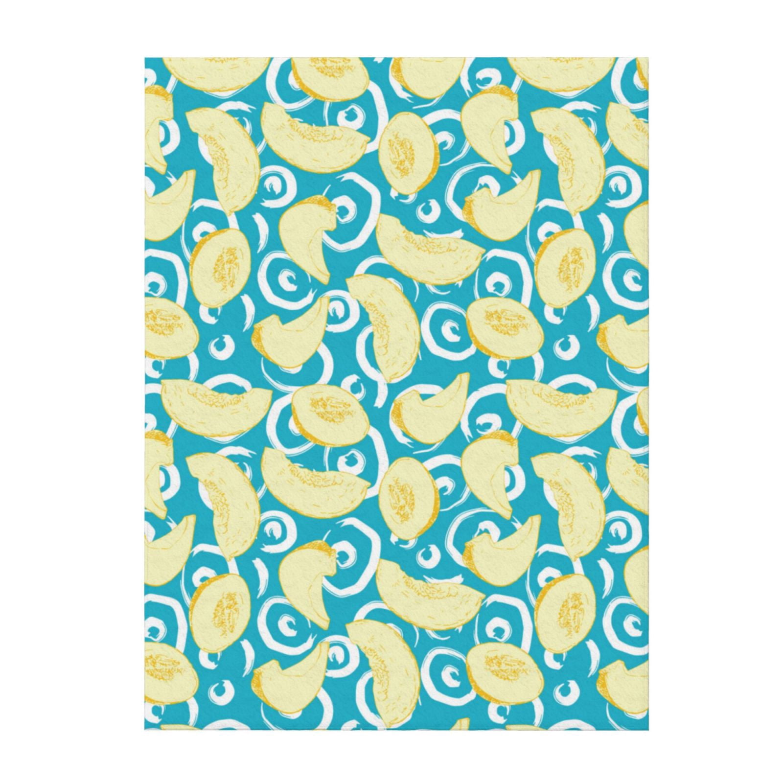 Throw Blanket for Couch Sofa and Bed - Cute Texture Cantaloupe Super ...