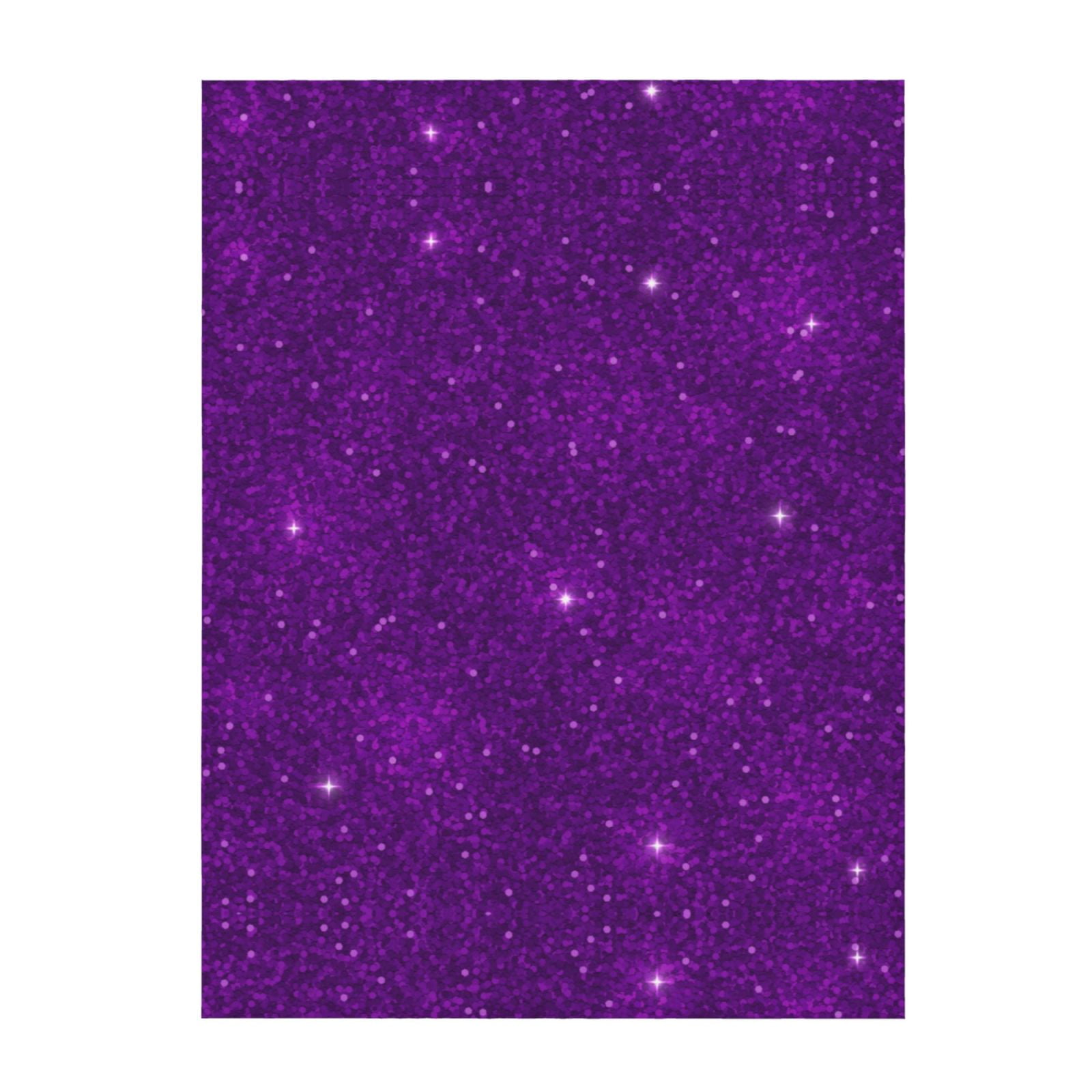 Throw Blanket for Couch Sofa and Bed - Purple Glitter Sparkles Super ...