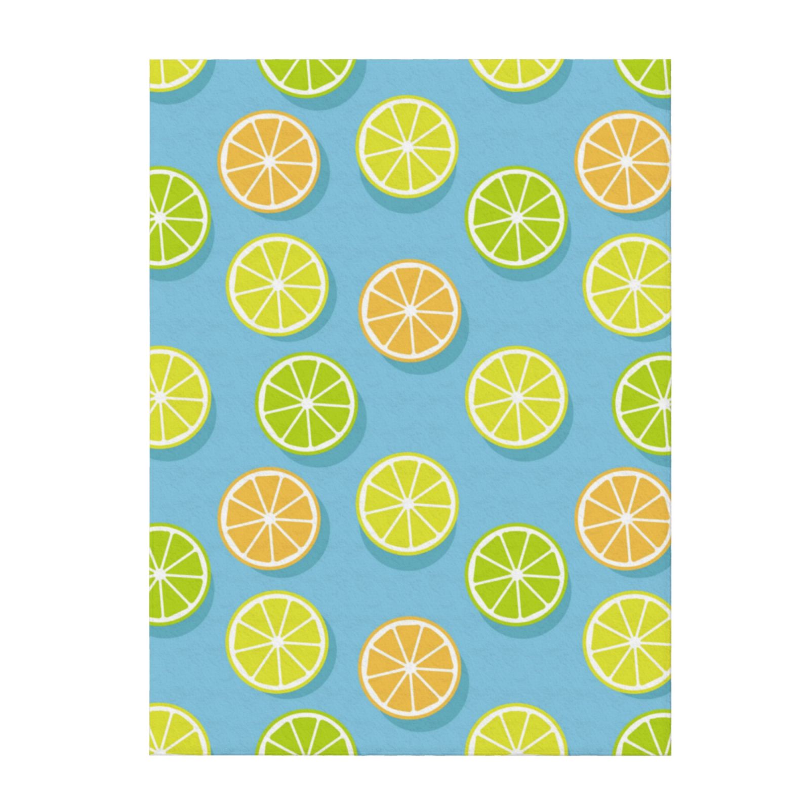 Throw Blanket for Couch Sofa Bed blue Lemon cartoon Soft Cozy Plush ...