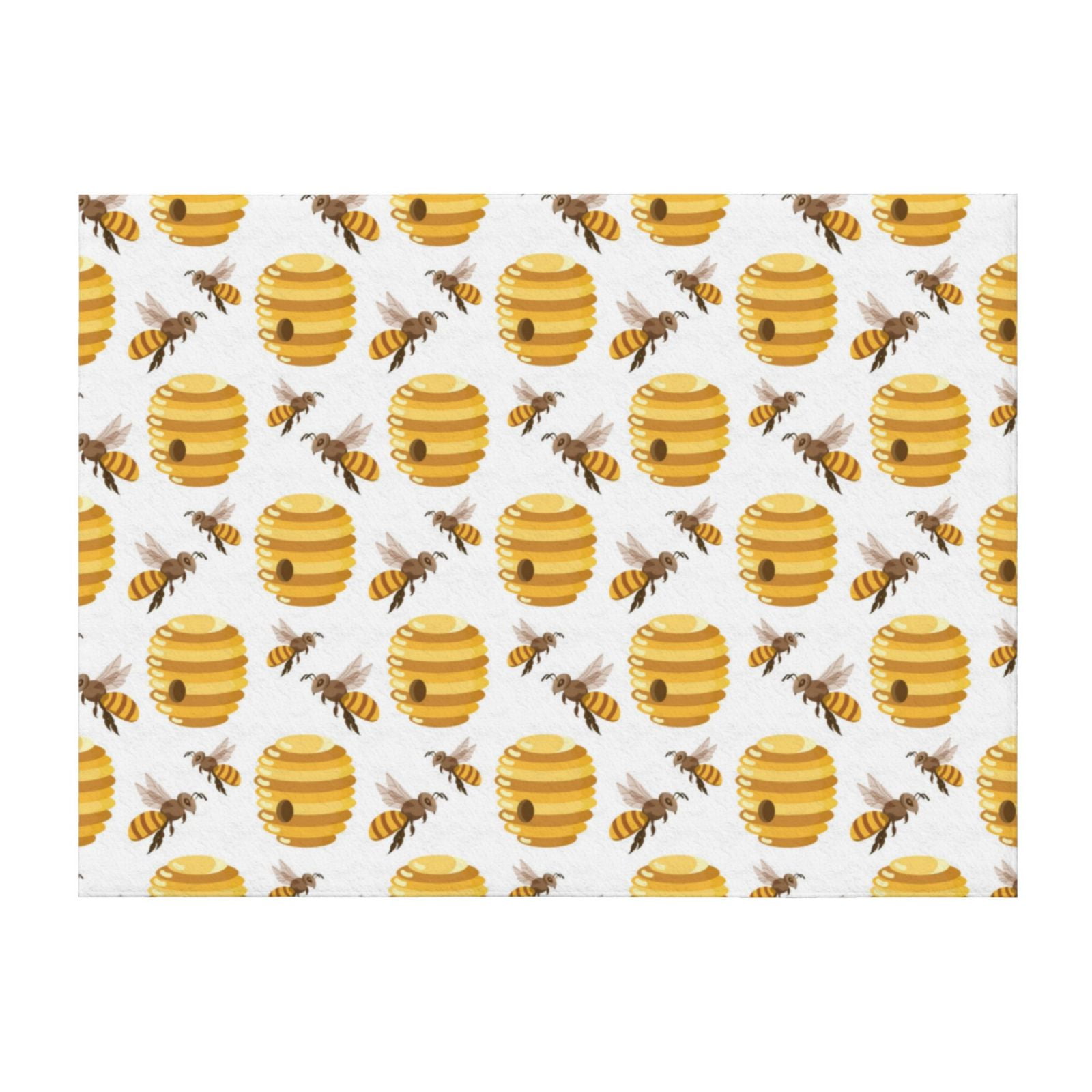 Throw Blanket for Couch - beehives honey bees cute Super Soft Fuzzy ...