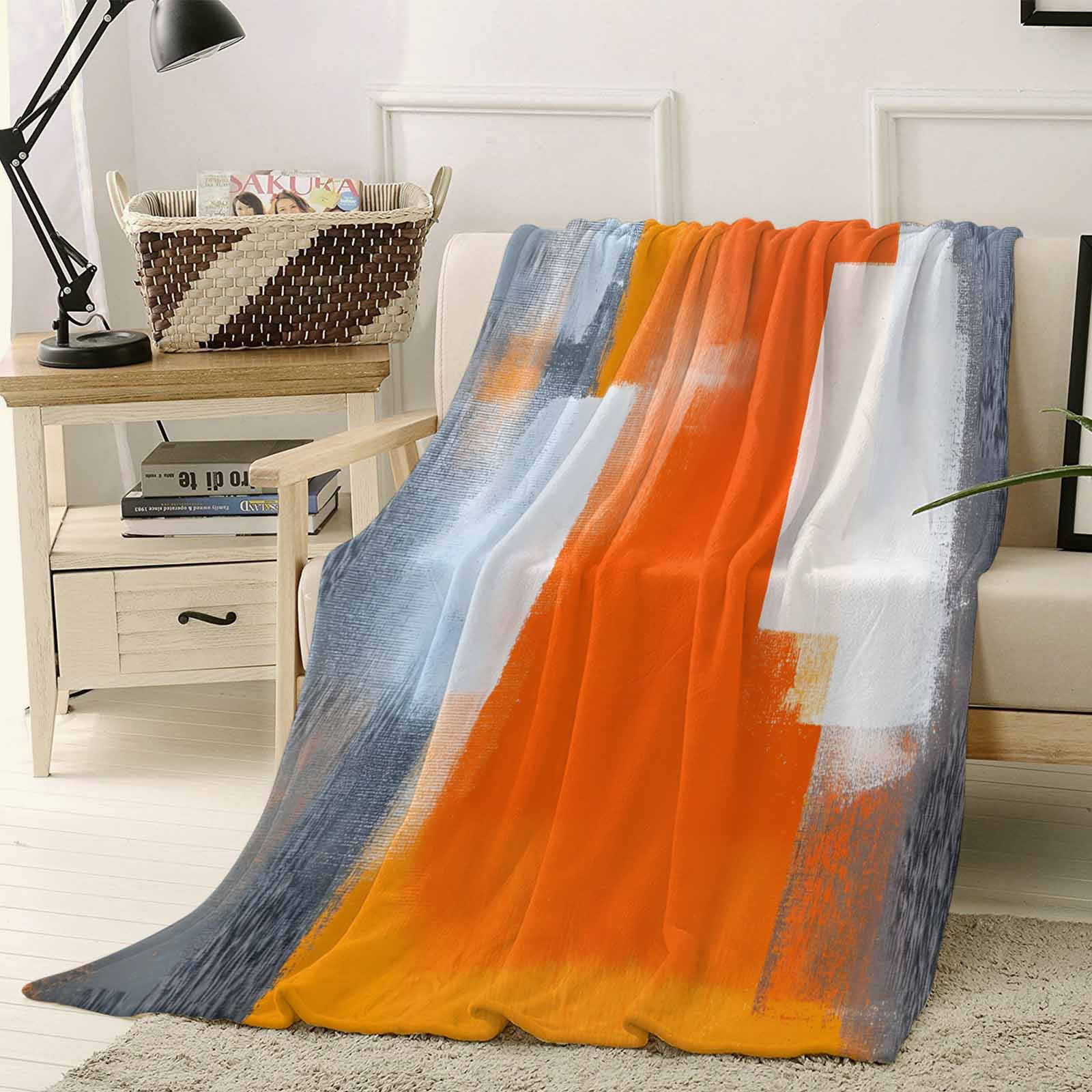 Throw Blanket Fleece Throw Blanket 40x50in, Abstract Gradient Oil ...