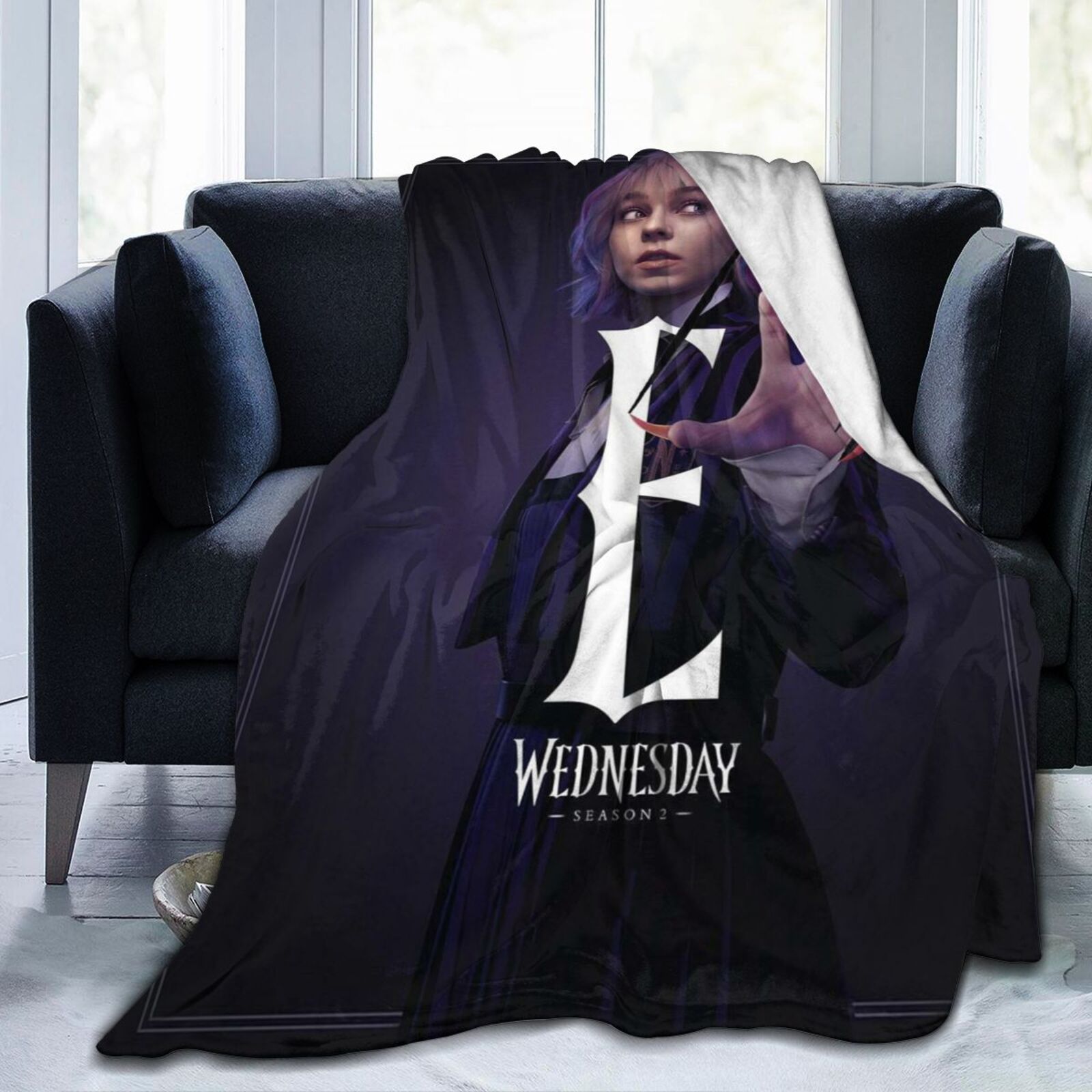 Throw Blanket Inspired by Emma Myles from Wednesday Season 2 - Cozy ...