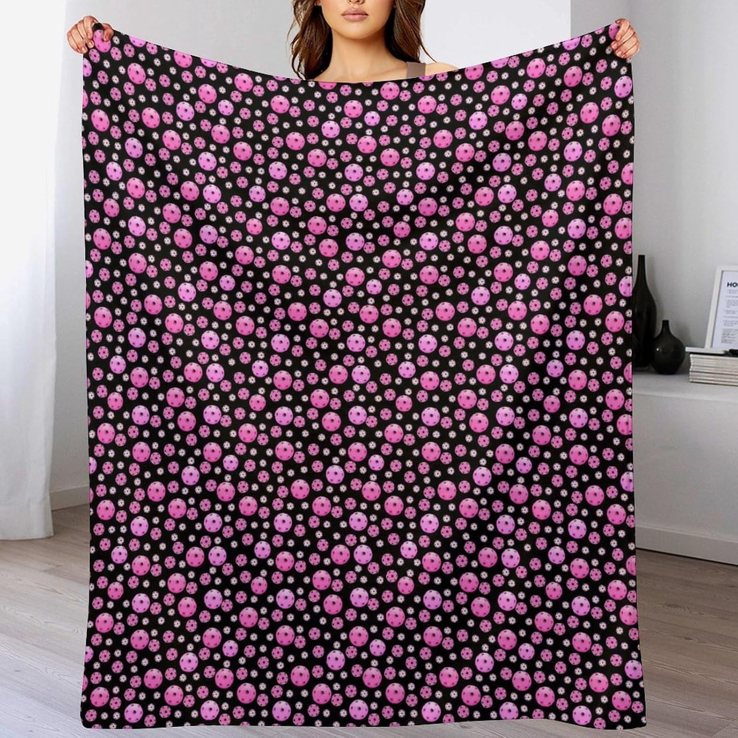 Throw Blanket Pickleball Blanket for Adult Kid Soft Cozy Warm Fluffy ...