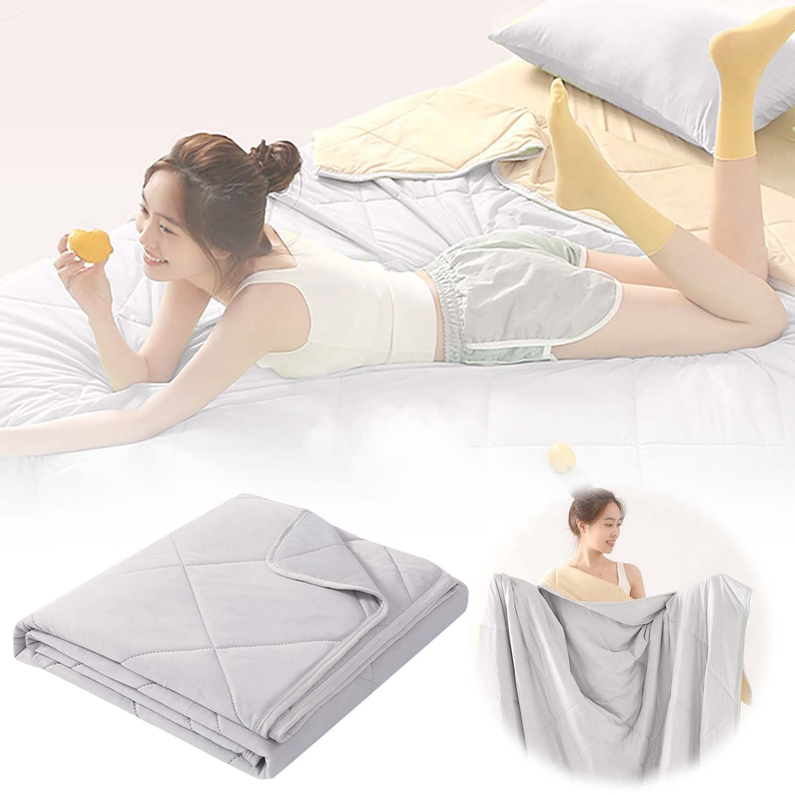 Throw Blanket 【 Refreshing And Pleasant 】 Grade Cool Silk Air ...