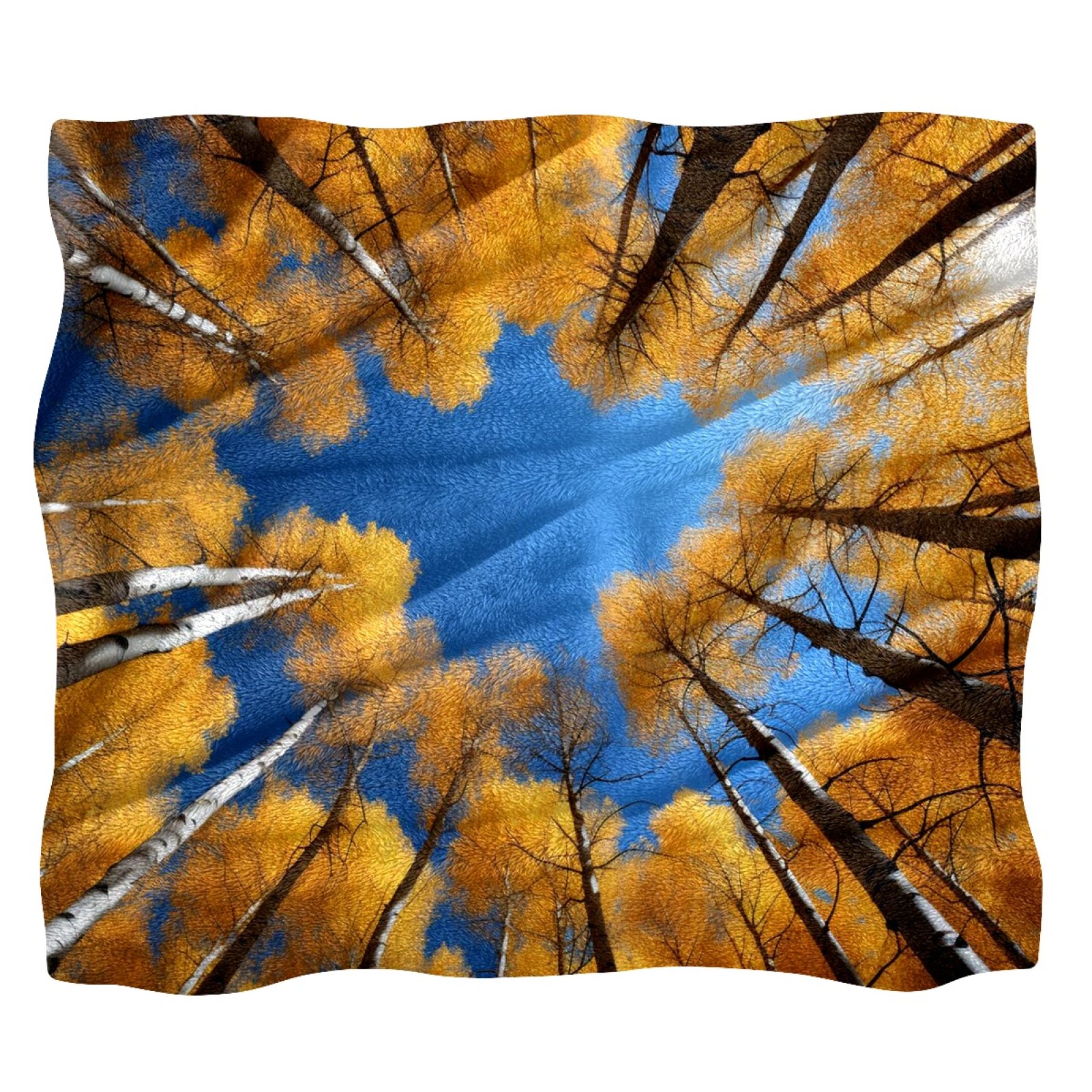 Throw Blanket,Soft Blankets and Throws,59x51.1 in,Autumn Sky Golden ...