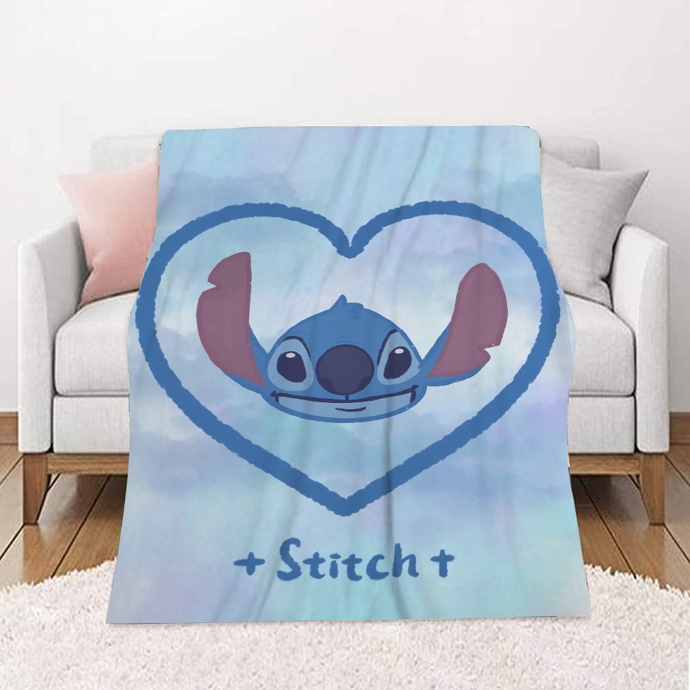 Throw Blanket Stitch Printed Soft Fuzzy Flannel Plush Throw Blanket ...