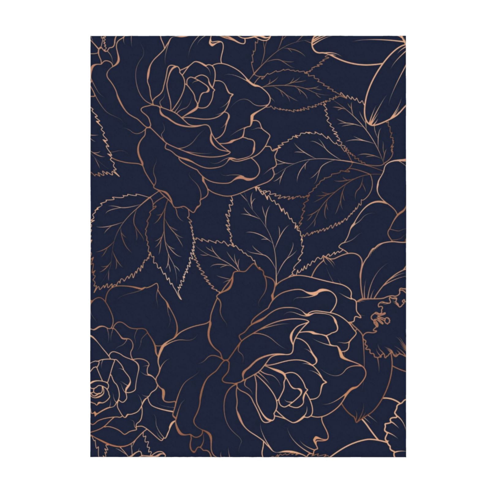 Throw Blanket for Couch Sofa Bed Navy Dark Blue Soft Cozy Plush Throw ...