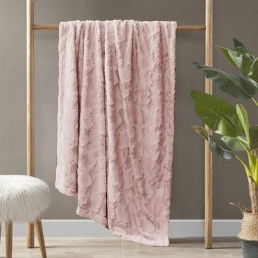 Frye Luxe Faux Fur Throw Blanket (60 in X 70 in) Cream - Walmart.com
