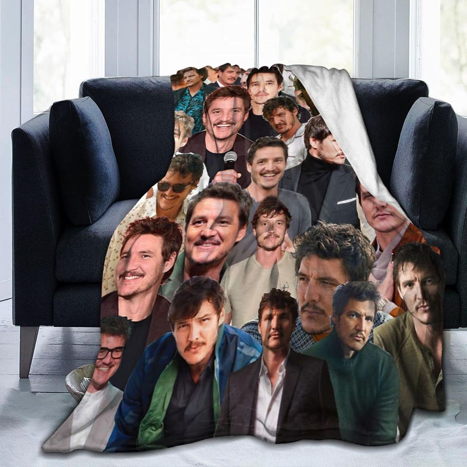 Throw Blankets Pedro Pascal Photo Collage Blanket Bedding Blankets Sofa ...