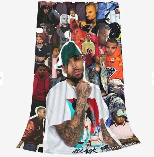 Throw Chris Blanket Brown Merch Stuff Merchandise Blankets Gifts Fleece ...