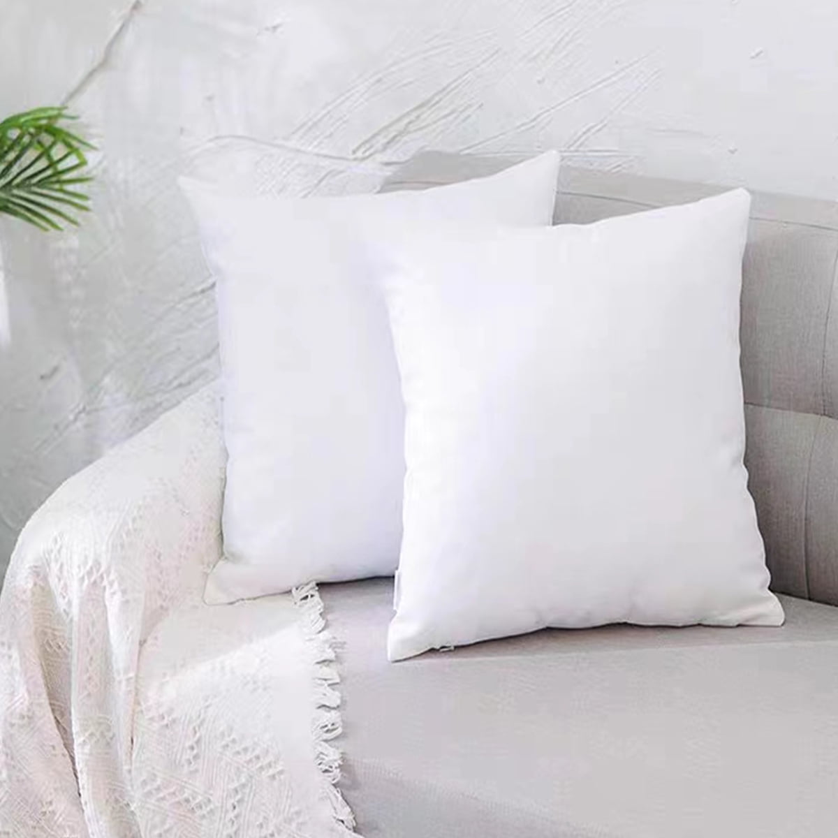Throw Pillow Core, 45.72 X 45.72 Hypoallergenic Ultra Soft White ...