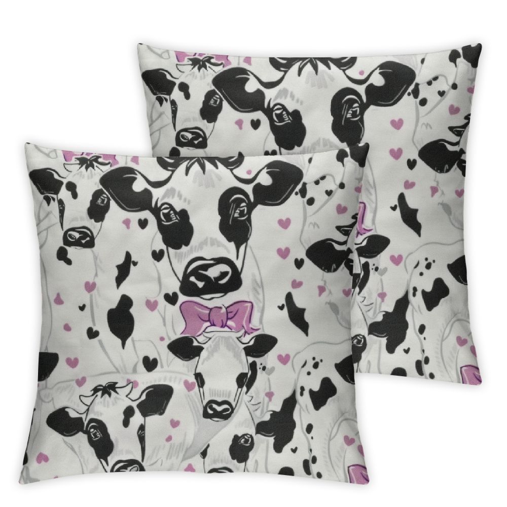 Throw Pillow Cover Animal Pattern Doodle Cartoon Drawing Farming ...