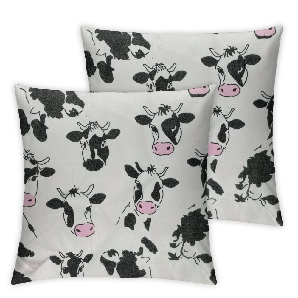 Throw Pillow Cover Animal Pattern Doodle Cartoon Drawing Farming ...