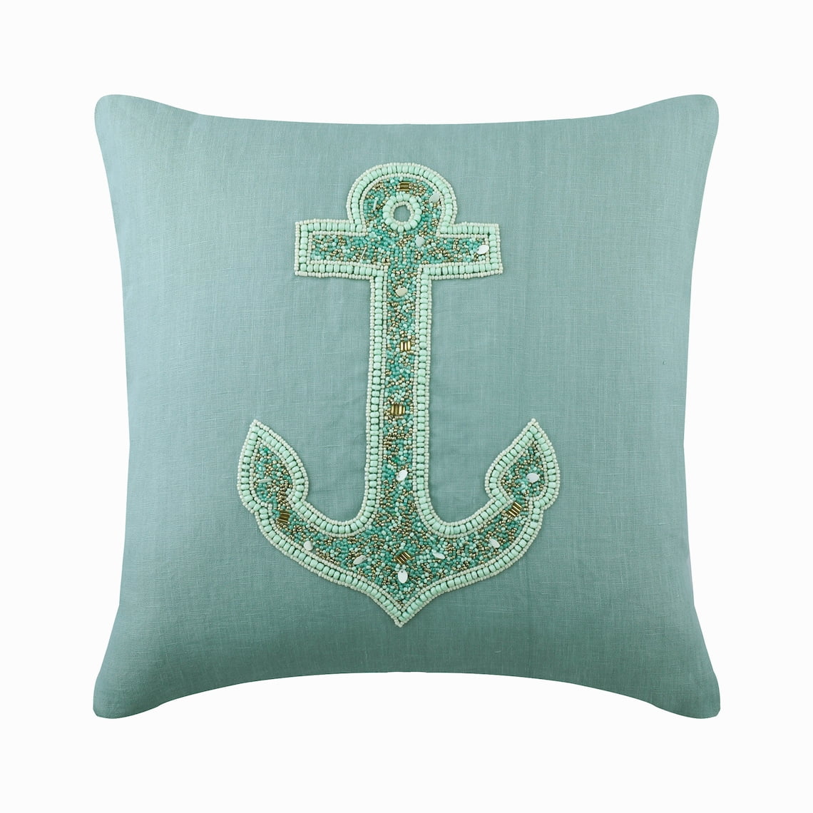 Throw Pillow Cover, Dull Blue 14"x14" (35x35 cm) Throw Pillow Covers ...